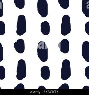 Hand drawn seamless indigo irregular dotted line texture, vector ...
