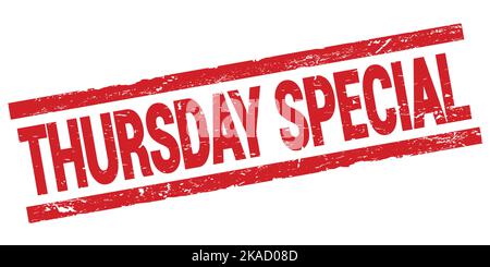 THURSDAY SPECIAL text written on green-black rectangle stamp sign Stock ...