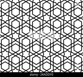 Mashrabiya arabesque arabic window pattern. Seamless islamic background ...