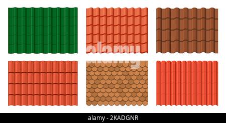 Tile Roof Vector. Illustration Isolated On White Background. A Vector ...