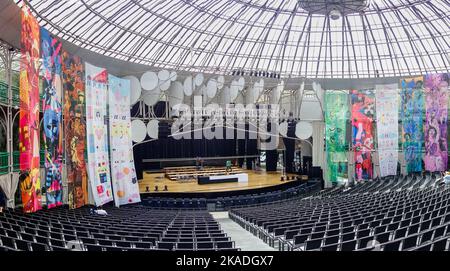 wire opera Curitiba Brazil metal architecture stage empty auditorium ...
