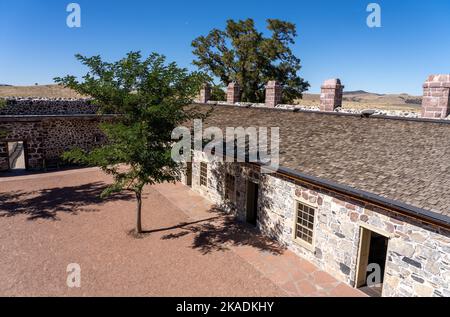 Lodging rooms in the Cove Creek Ranch Fort, built in 1867, Cove Fort ...