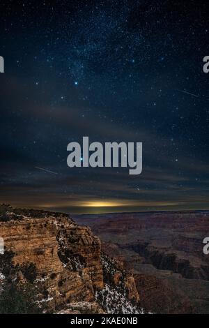 Grand Canyon Milky way stars Stock Photo - Alamy