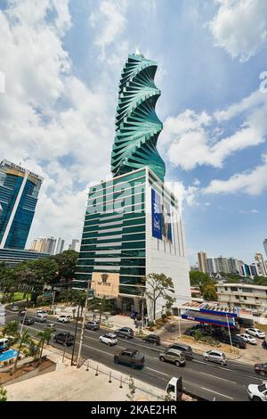 Skyline of Panama City at blue hour Stock Photo - Alamy