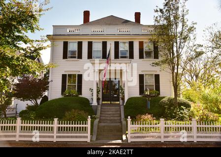 Large Mansion Houses, Nantucket Island, Cape Cod, USA Stock Photo - Alamy