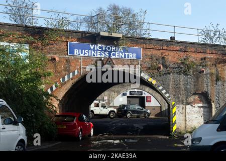 Old railway arches, Leamington Spa, Warwickshire, England, UK Stock ...