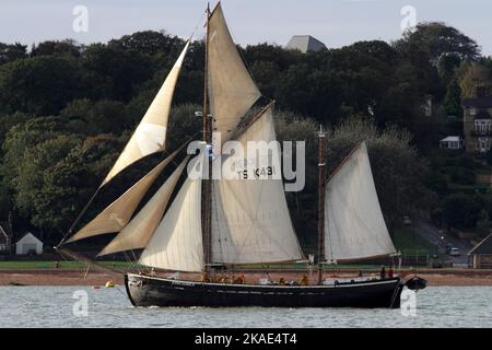 British sail training ketch Queen Galadriel Stock Photo - Alamy