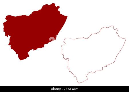Harlow district map - England UK Stock Vector Image & Art - Alamy