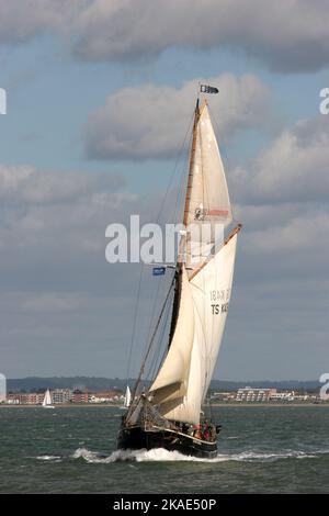 British sail training ketch Queen Galadriel Stock Photo - Alamy