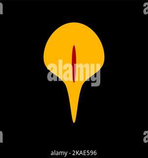Lord VItthal Tilak icon (Hindu God). Mauli tilak with a black ...