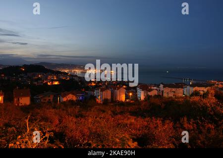 Eregli Town of Zonguldak, Turkey, is an important port city for the ...