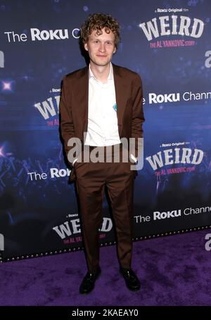 Jack Lancaster attending 'Weird: The Al Yankovic Story' New York ...