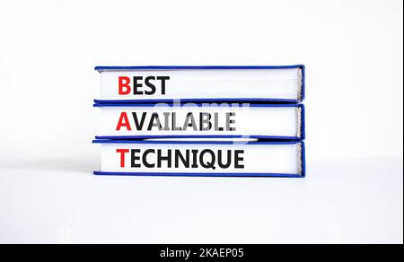 BAT best available technique symbol. Concept words BAT best available ...