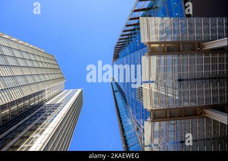 Looking up from the base of The Shard, London Stock Photo - Alamy
