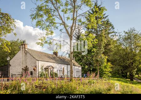 Workers cottages, Bonawe Ironworks, Argyll, Scotland, UK Stock Photo ...