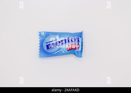 An unopened of Single Mint Mentos Candy Stock Photo - Alamy