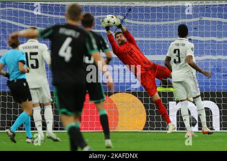 Thibaut Courtois of Real Madrid Nike Tiempo boots during Copa del Rey ...