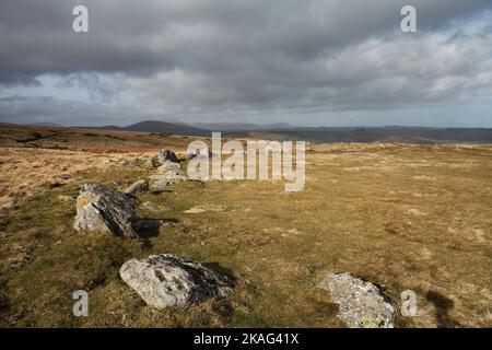The Cockpit stone circle between Askham Fell and Barton Fell, in the ...
