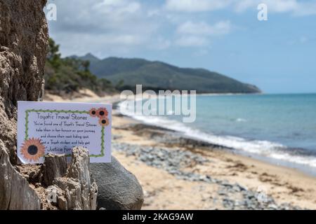 The scene at Wangetti Beach near Cairns in North Queensland where Toyah ...