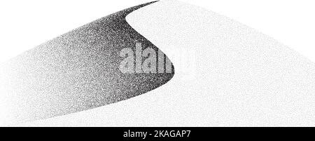 Grain dune desert. Stipple eastern landscape and terrain background ...