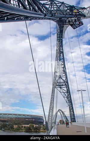 Optus Stadium and the Swan River Stock Photo - Alamy