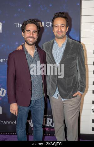 Lin-Manuel Miranda attending 'Weird: The Al Yankovic Story' New York ...