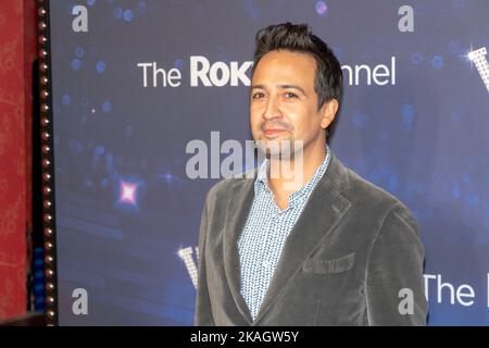 Lin-Manuel Miranda attends the "Weird: The Al Yankovic Story" New York ...
