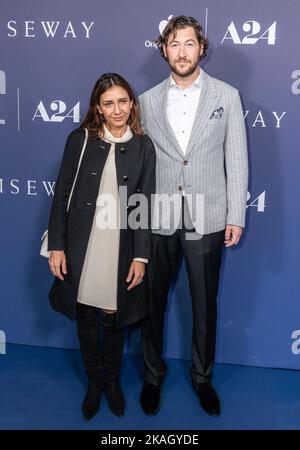 Ottessa Moshfegh and Luke Goebel attend special screening of “Causeway ...