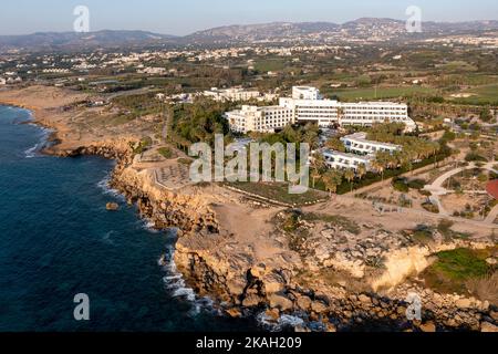 Aerial view of the Azia Resort & Spa, Chloraka, Paphos, Cyprus Stock ...