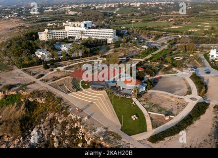 Aerial view of the Azia Resort & Spa, Chloraka, Paphos, Cyprus Stock ...