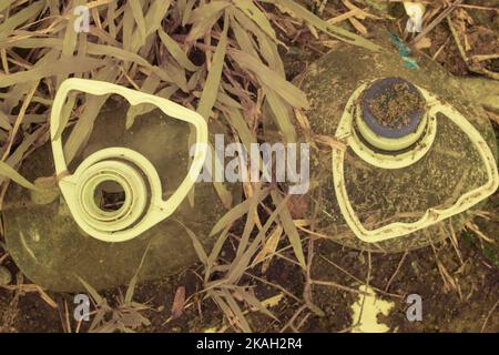 infrared image of the the top neck bottle container Stock Photo - Alamy