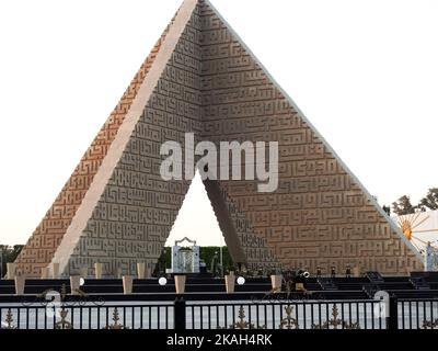 Cairo, Egypt, September 21 2022: The unknown soldier memorial place and ...