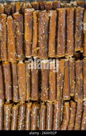 Turkish style fruit dried pulp as snack food Stock Photo - Alamy