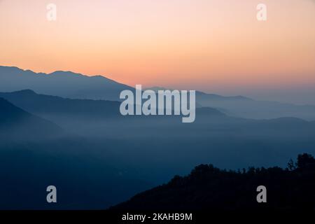 Beautiful Ghale Gau and Bhujung village of Nepal Stock Photo - Alamy