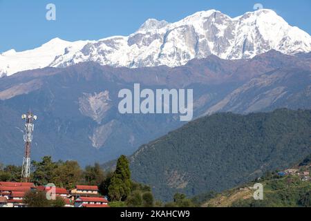 Beautiful Ghale Gau and Bhujung village of Nepal Stock Photo - Alamy