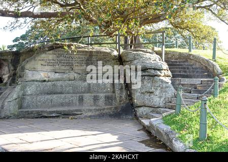 Mrs Macquarie's Chair in Sydney Harbour on a spring day day Stock Photo ...