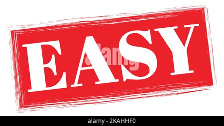 EASY TO USE, text written on red vintage stamp sign Stock Photo - Alamy