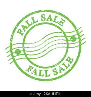 FALL SALE text written on pink-black grungy stamp sign Stock Photo - Alamy