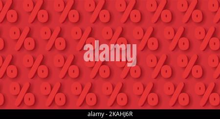 Business background with rounded percent symbols white volume texture ...