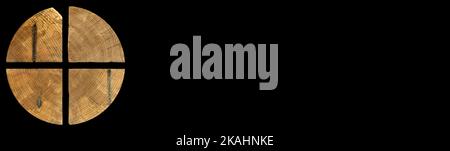 Wood grain texture. Hornbeam round wood, can be used as background ...