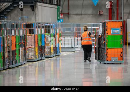 Illustration picture shows the inauguration of the first flight between ...