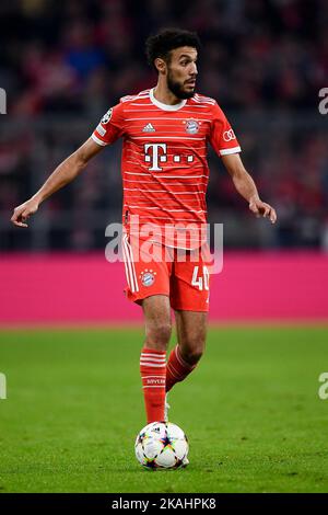 Munich, Germany. 01 November 2022. Kingsley Coman of FC Bayern Munich ...