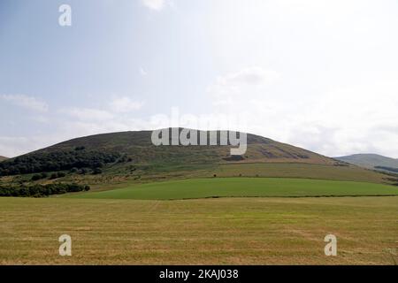 Yeavering Bell hill fort in Northumberland National Park, England Stock ...