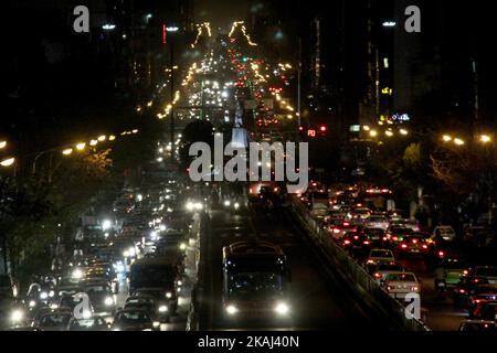 Heavy traffic jams in Tehran (capital of Iran) before Nowruz (Iranian ...