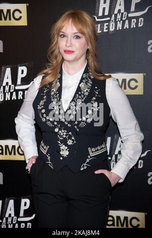 Christina Hendricks attends the AMC's 'Hap and Leonard' photocall ...