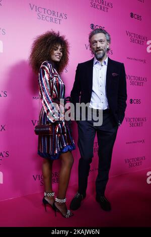 Tina Kunakey and Vincent Cassel attend 'Athena' Netflix Paris film ...