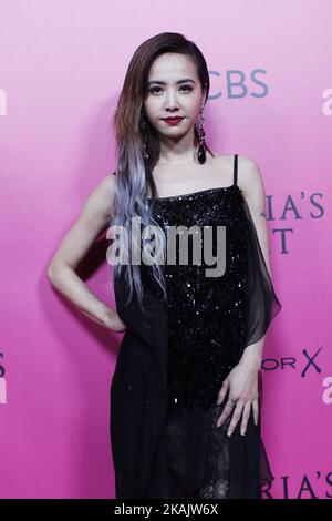 Jolin Tsai I-lin attends the Pink Carpet before the Victoria's Secret ...