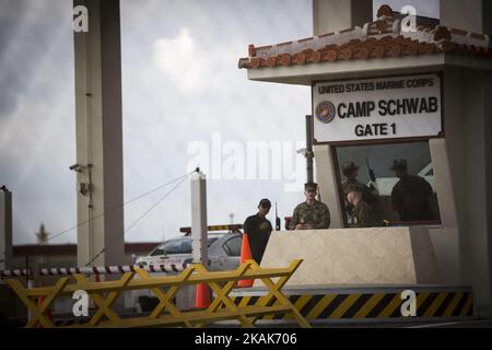 Camp Schwab Gate 2 Stock Photo - Alamy