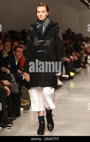 The model walk down the catwalk wearing Sibling's AW17 at London ...