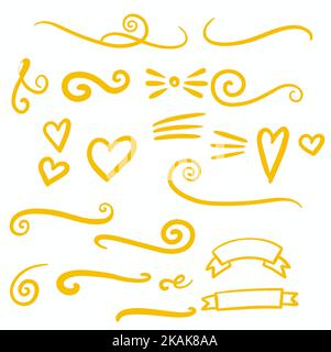 Yellow Swirls Swash Logo Ornament Design Stock Vector Image & Art - Alamy